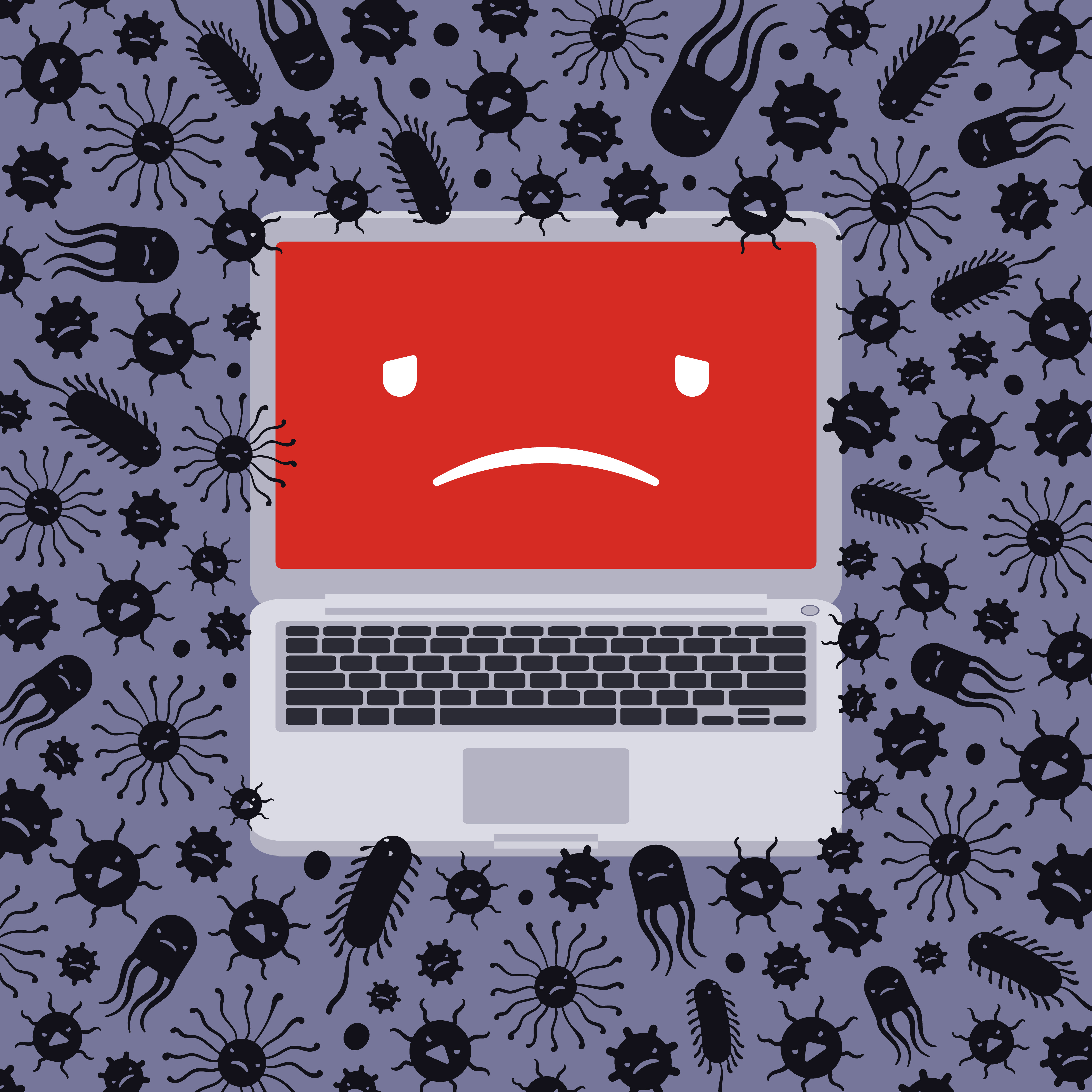 Laptop captured by viruses - Kogo